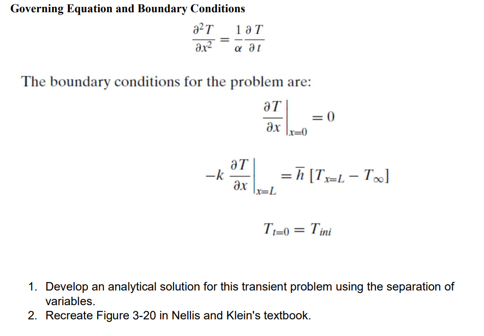 Solved Governing Equation and Boundary | Chegg.com