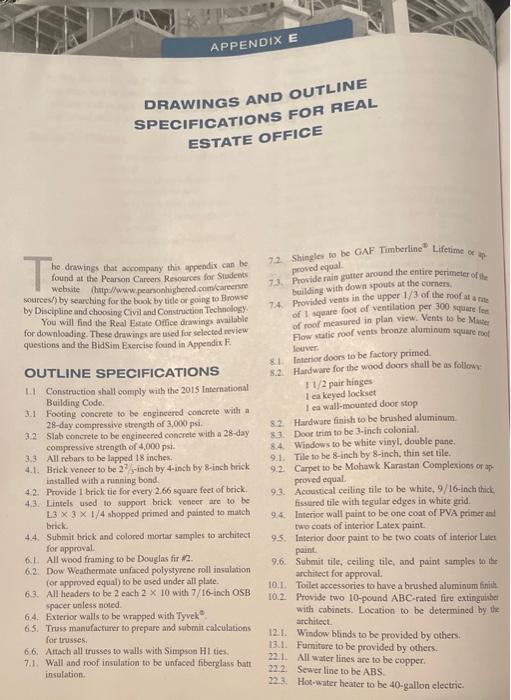 Solved 5. For the Real Estate Office in Appendix E, you have | Chegg.com