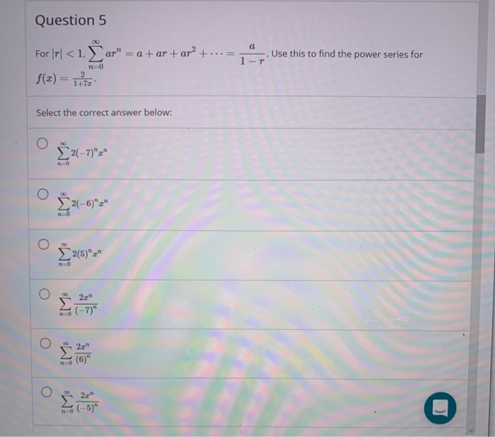 Solved Question 5 For r