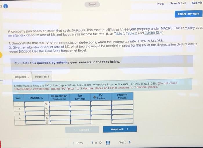 Solved Saved Submit 36 Help Save & Exit Check my work A | Chegg.com