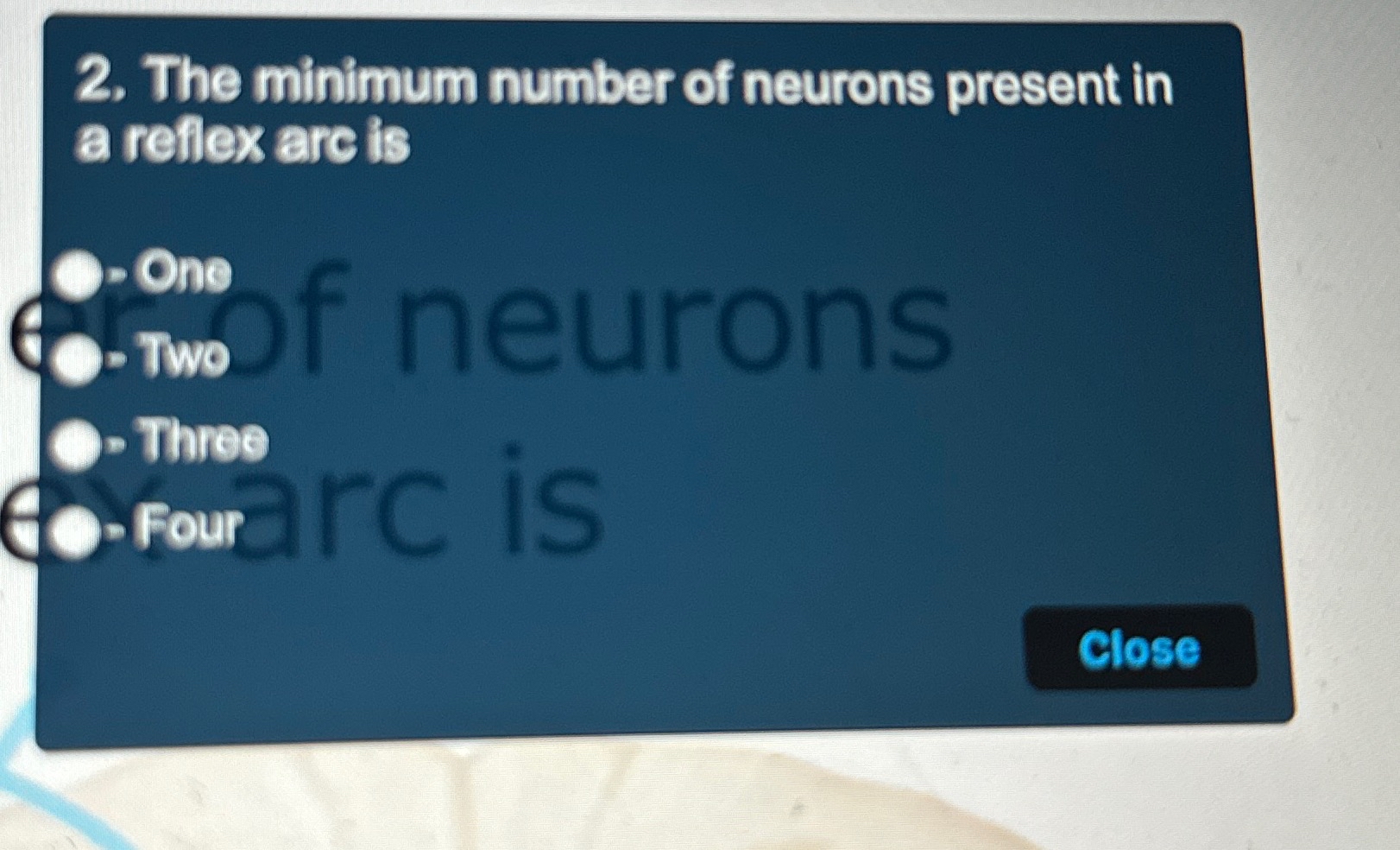 Solved The minimum number of neurons present in a reflex arc | Chegg.com