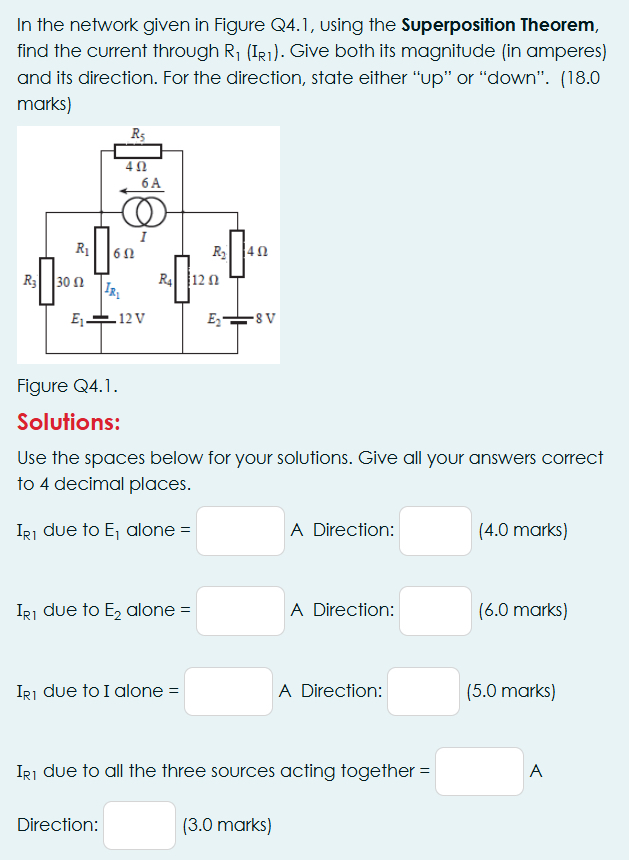 Solved In the network given in Figure Q4.1, ﻿using the | Chegg.com