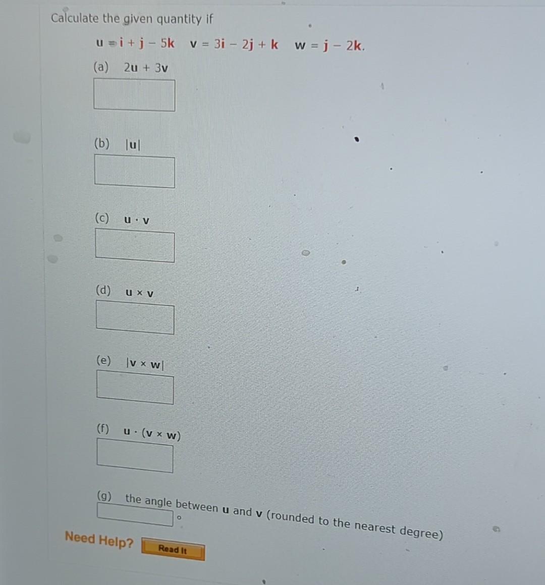 Solved Calculate the given quantity if | Chegg.com