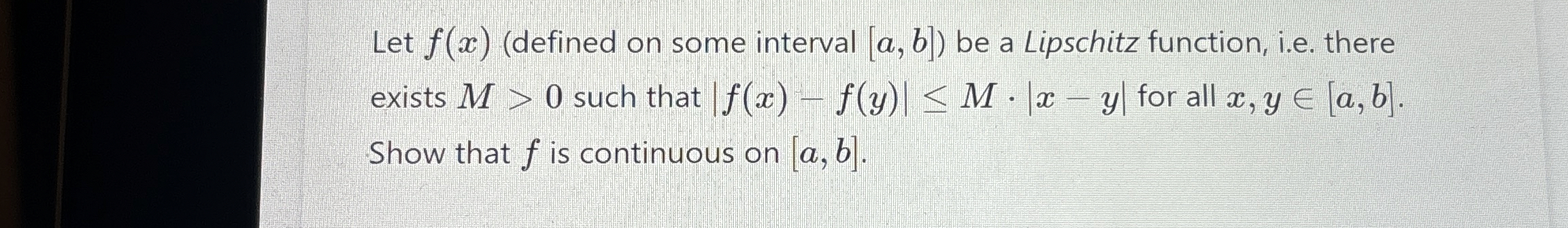 Solved Let f(x) (defined on some interval [a,b] ﻿be a | Chegg.com