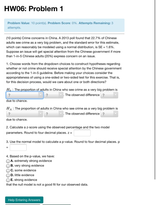 Solved Hw06 Problem 1 Problem Value 10 Points Problem 
