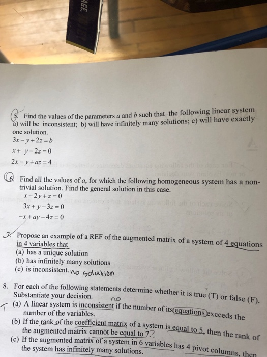 Solved AGE Find the values of the parameters a and b such | Chegg.com