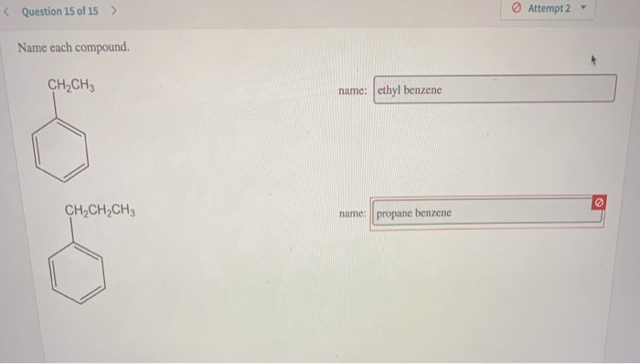Solved Attempt 2 Name each compound. | Chegg.com
