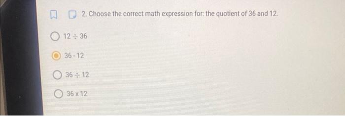 Solved 4. Choose the correct math expression for: the sum of | Chegg.com