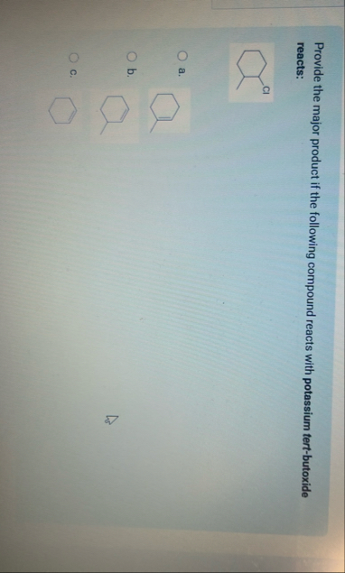 Solved Provide the major product if the following compound | Chegg.com