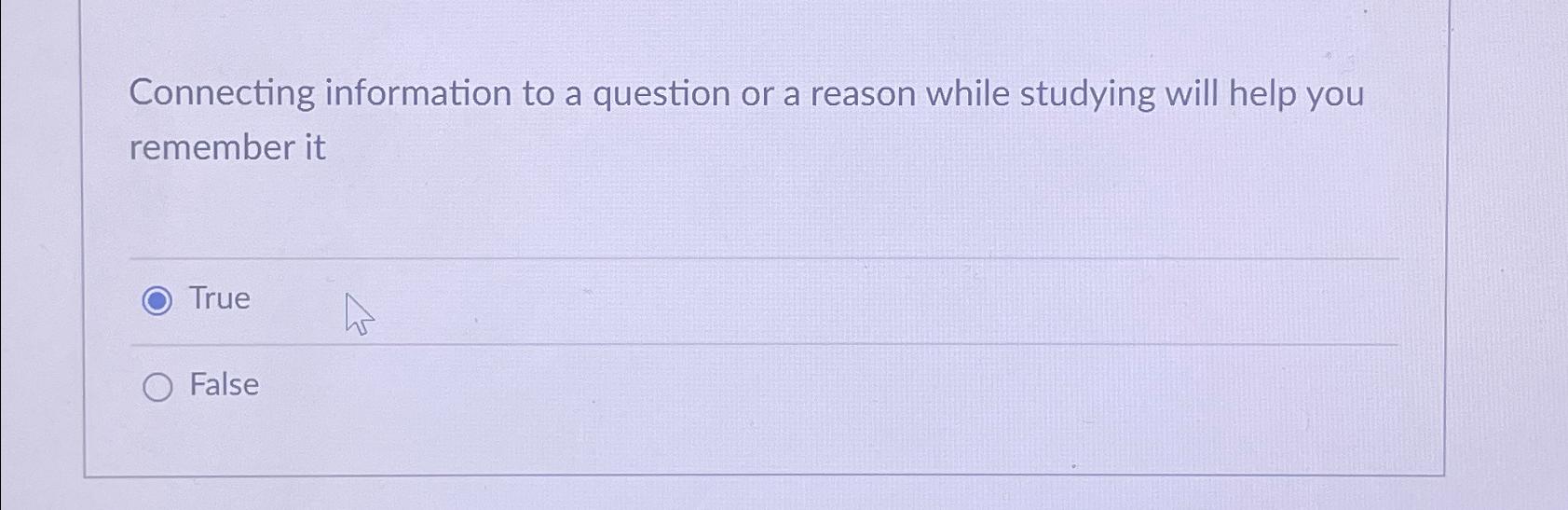 Solved Connecting information to a question or a reason | Chegg.com
