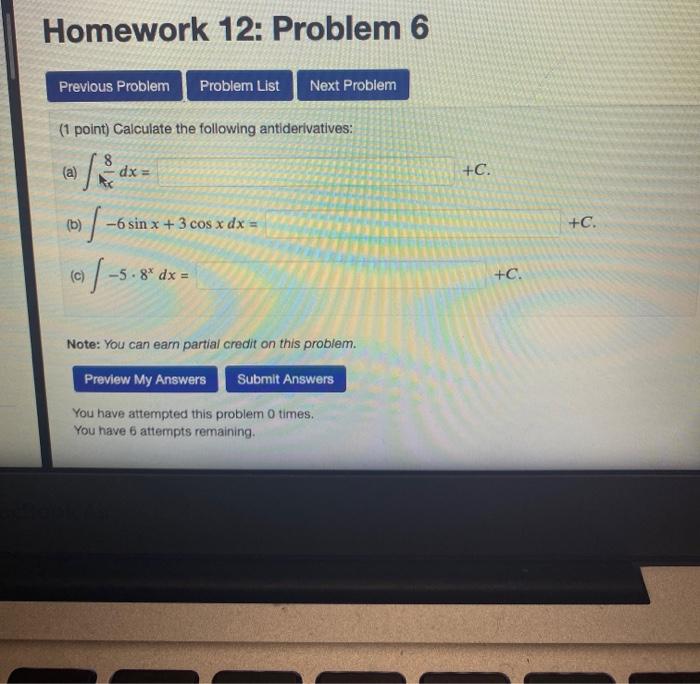 Solved Homework 12: Problem 6 Previous Problem Problem List | Chegg.com
