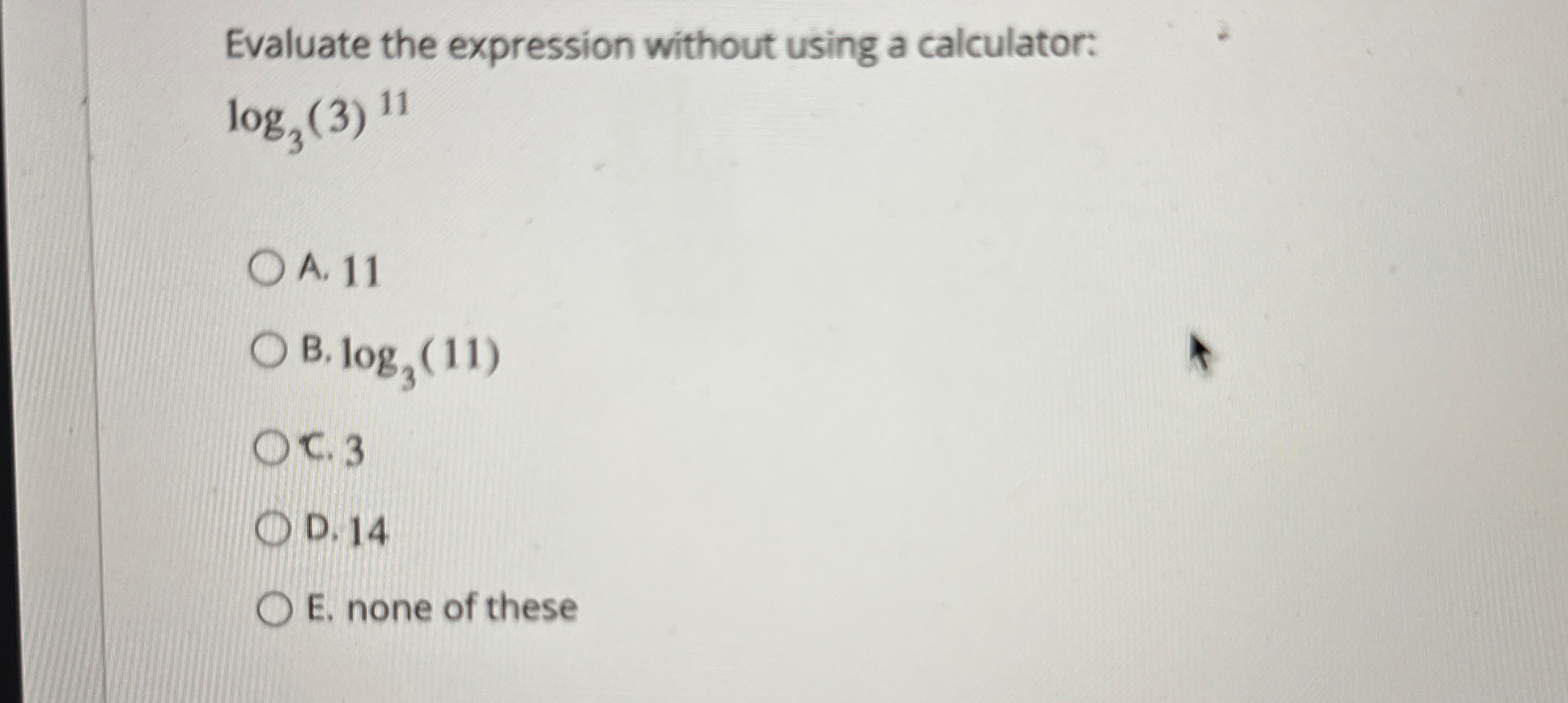 Solved Evaluate the expression without using a | Chegg.com