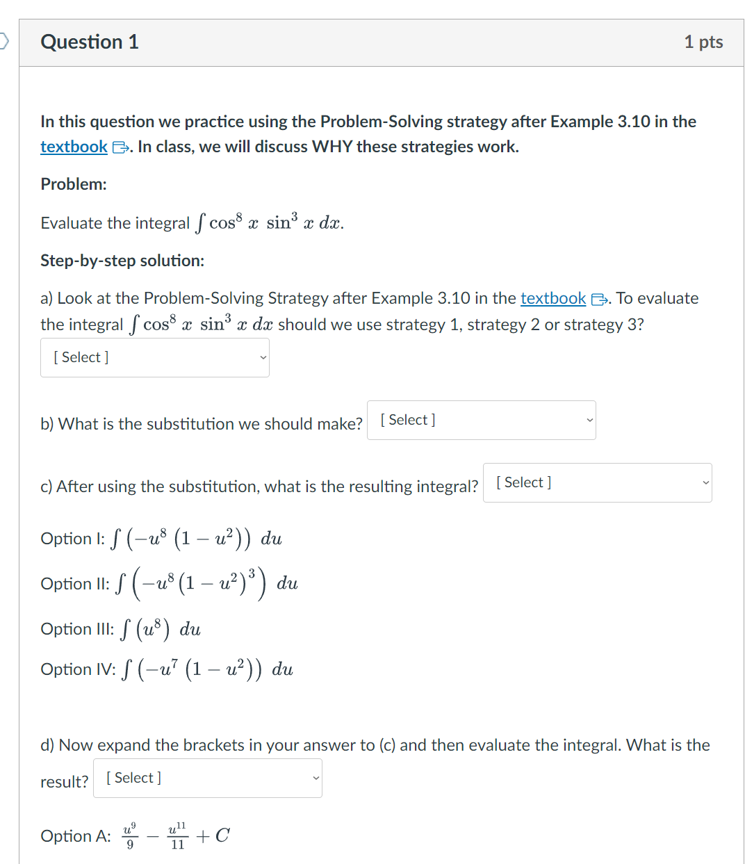 Solved Question 1In this question we practice using the | Chegg.com