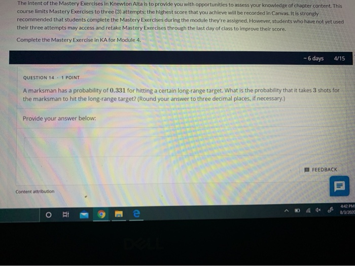 Solved QUESTION 6.1 POINT A weighted coin has probability | Chegg.com