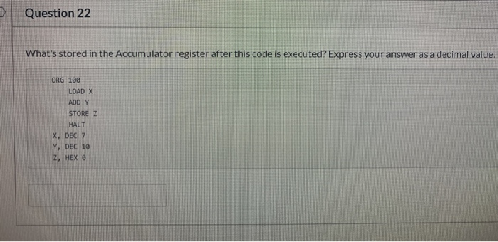 Solved / Question 27 Given the instruction set for MARIE: / | Chegg.com