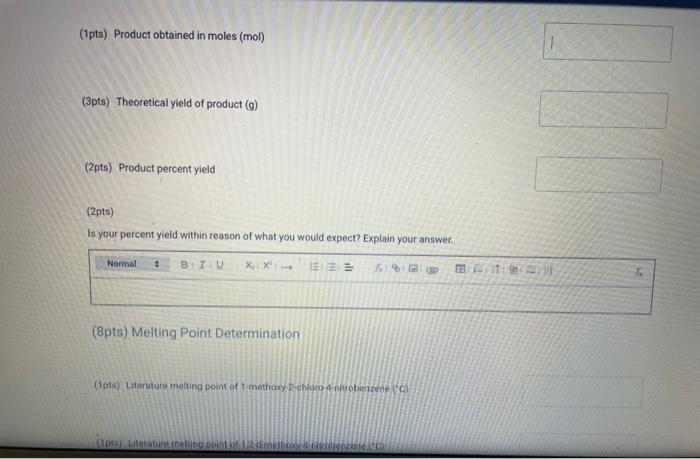 Solved (2pts) Nucleophilic Substitution Preparation of | Chegg.com