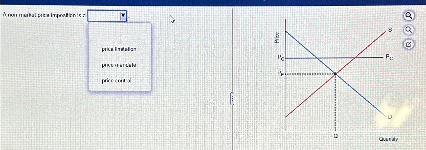 Solved A non-market price imposition is aprice | Chegg.com