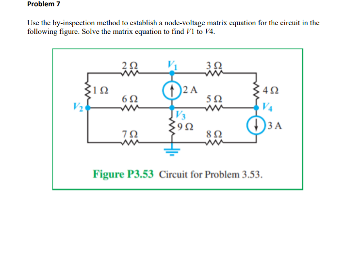Solved Use the by-inspection method to establish a | Chegg.com