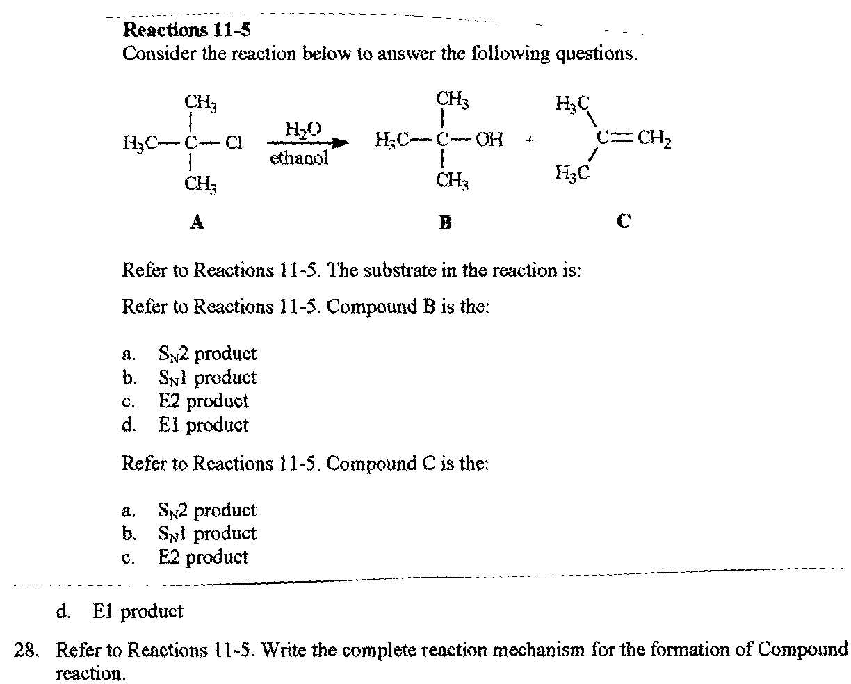 Solved Consider The Reaction Below To Answer The Following