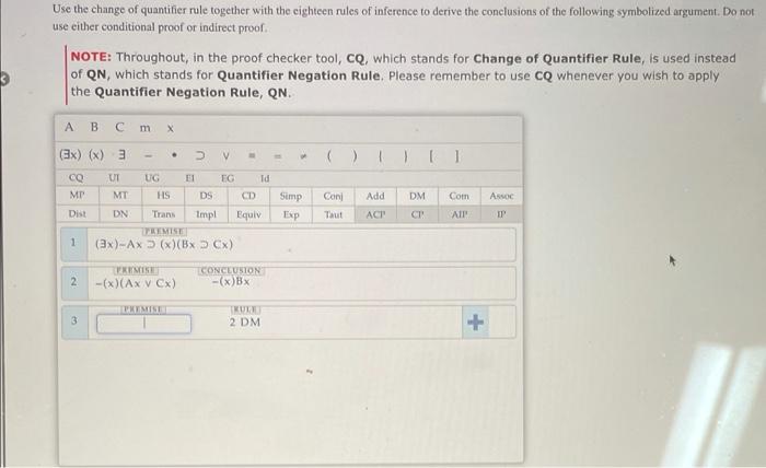 Solved Use the change of quantifier rule together with the | Chegg.com
