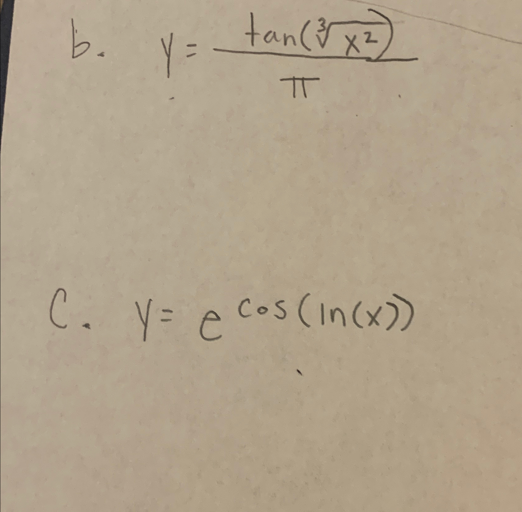 Solved Find The Derivitive For Both Of These Problems