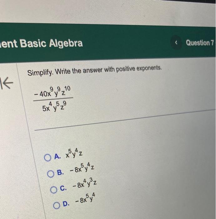 Solved Simplify. Write the answer with positive exponents. | Chegg.com