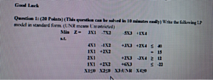 Solved Cod Lack Quotkun 1: (20 Poinb) (This question can be | Chegg.com