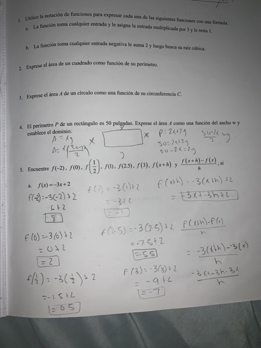 Solved Introduction To Functions I Use Function Notation To 5235