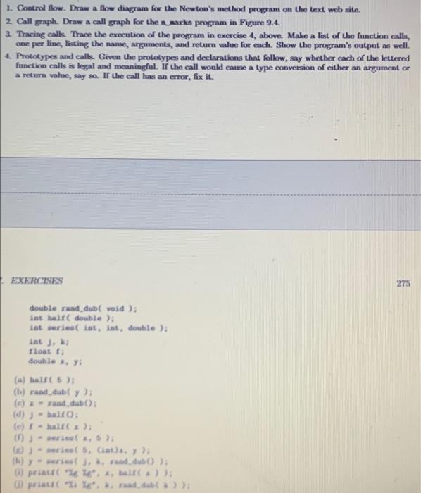 Solved 1. Control flow. Draw a flow diagram for the Newton's | Chegg.com