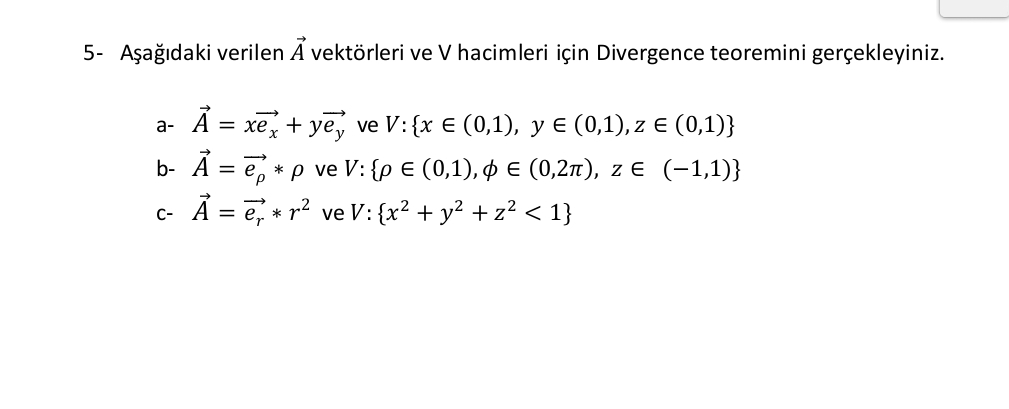 Solved 5- ﻿Aşağıdaki verilen vec(A) ﻿vektörleri ve V | Chegg.com