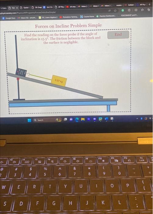 Solved Forces on Incline Problem Simple | Chegg.com Solved Forces on Incline Problem Simple | Chegg.com