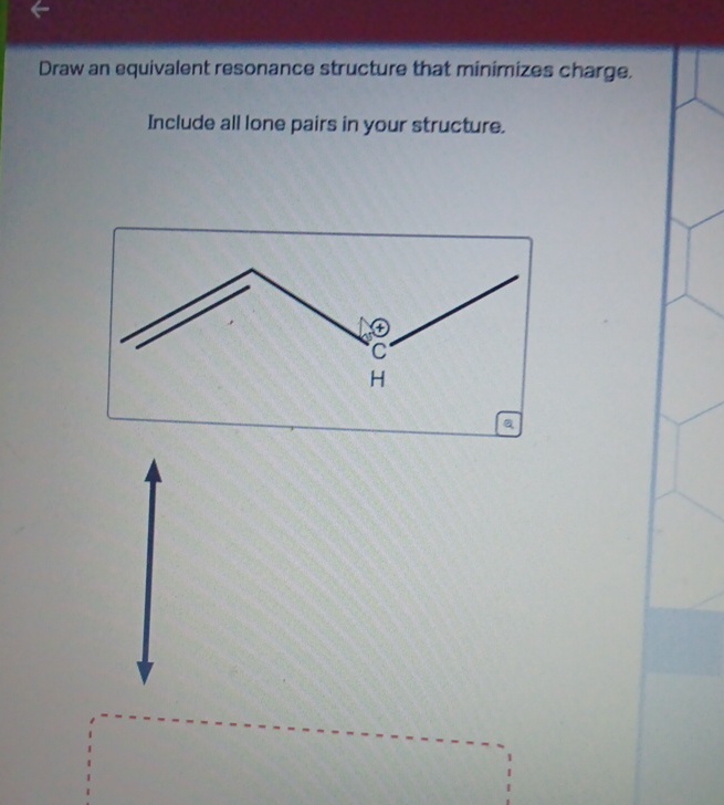 Solved Draw an equivalent resonance structure that minimizes | Chegg.com