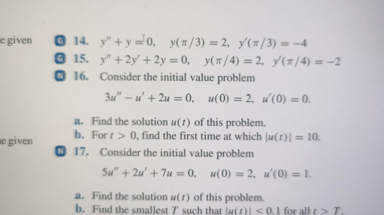 Solved In each of Problems 12 through 15, find the solution | Chegg.com
