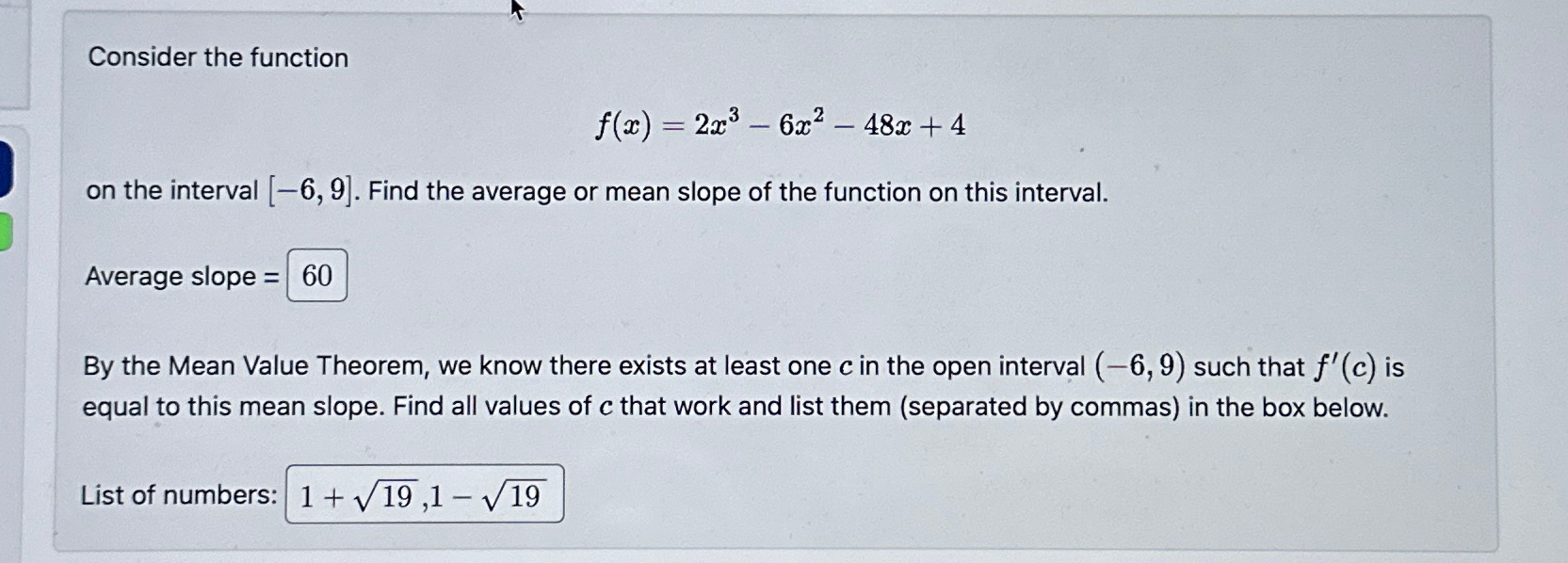 Solved Consider the functionf(x)=2x3-6x2-48x+4on the | Chegg.com