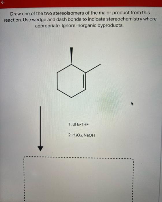 Solved Draw The Starting Structure That Would Lead To The