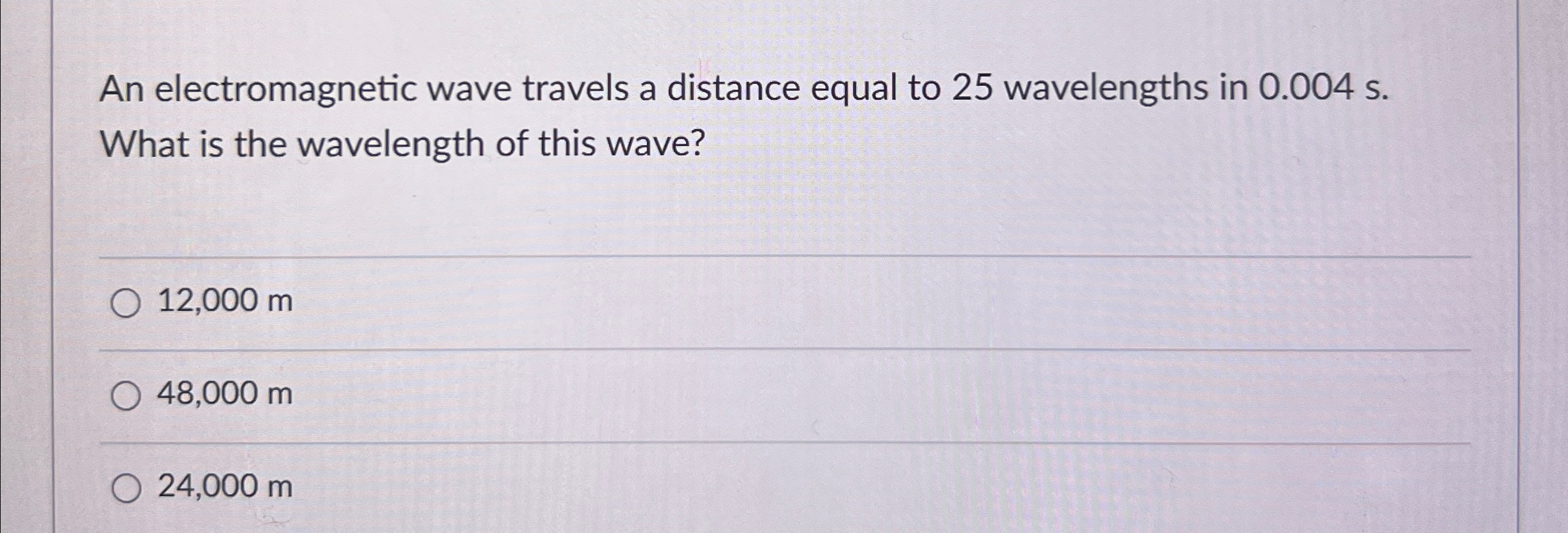 Solved An electromagnetic wave travels a distance equal to | Chegg.com