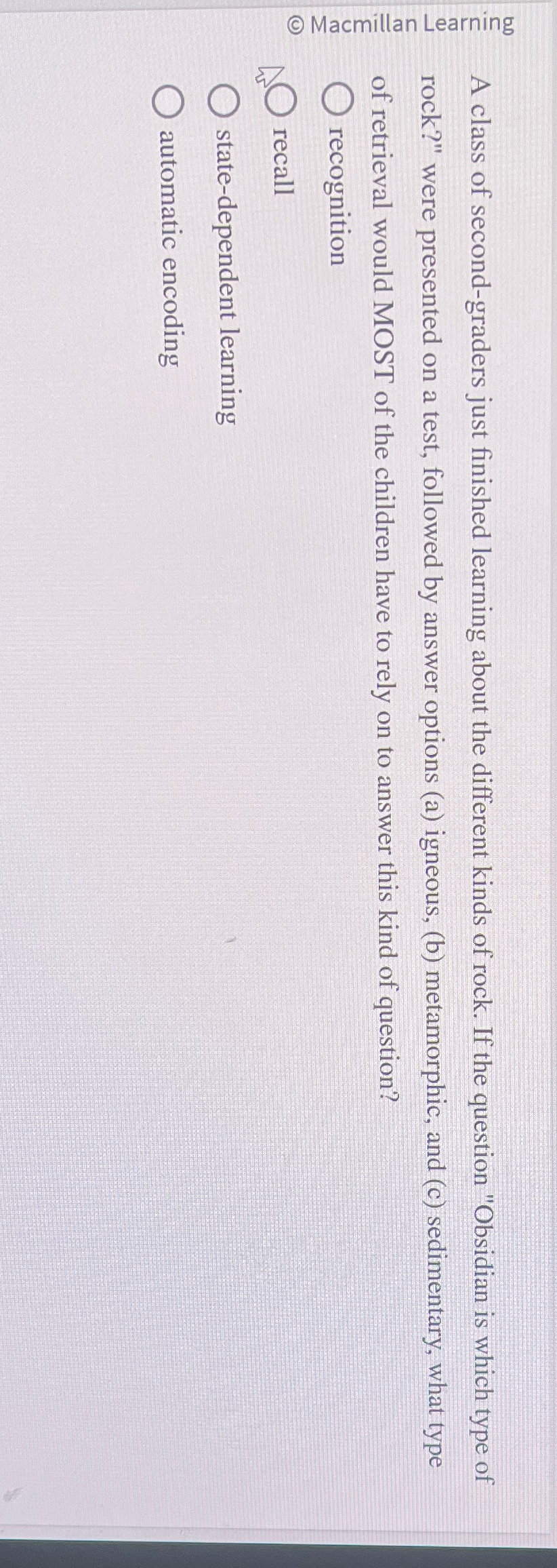 Solved A class of second-graders just finished learning | Chegg.com