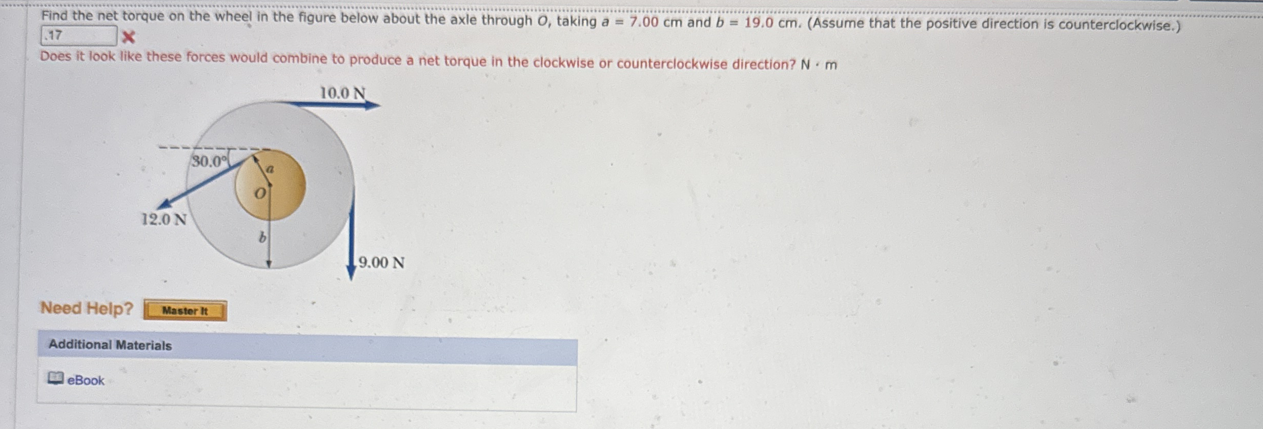 Solved Find the net torque on the wheel in the figure below | Chegg.com