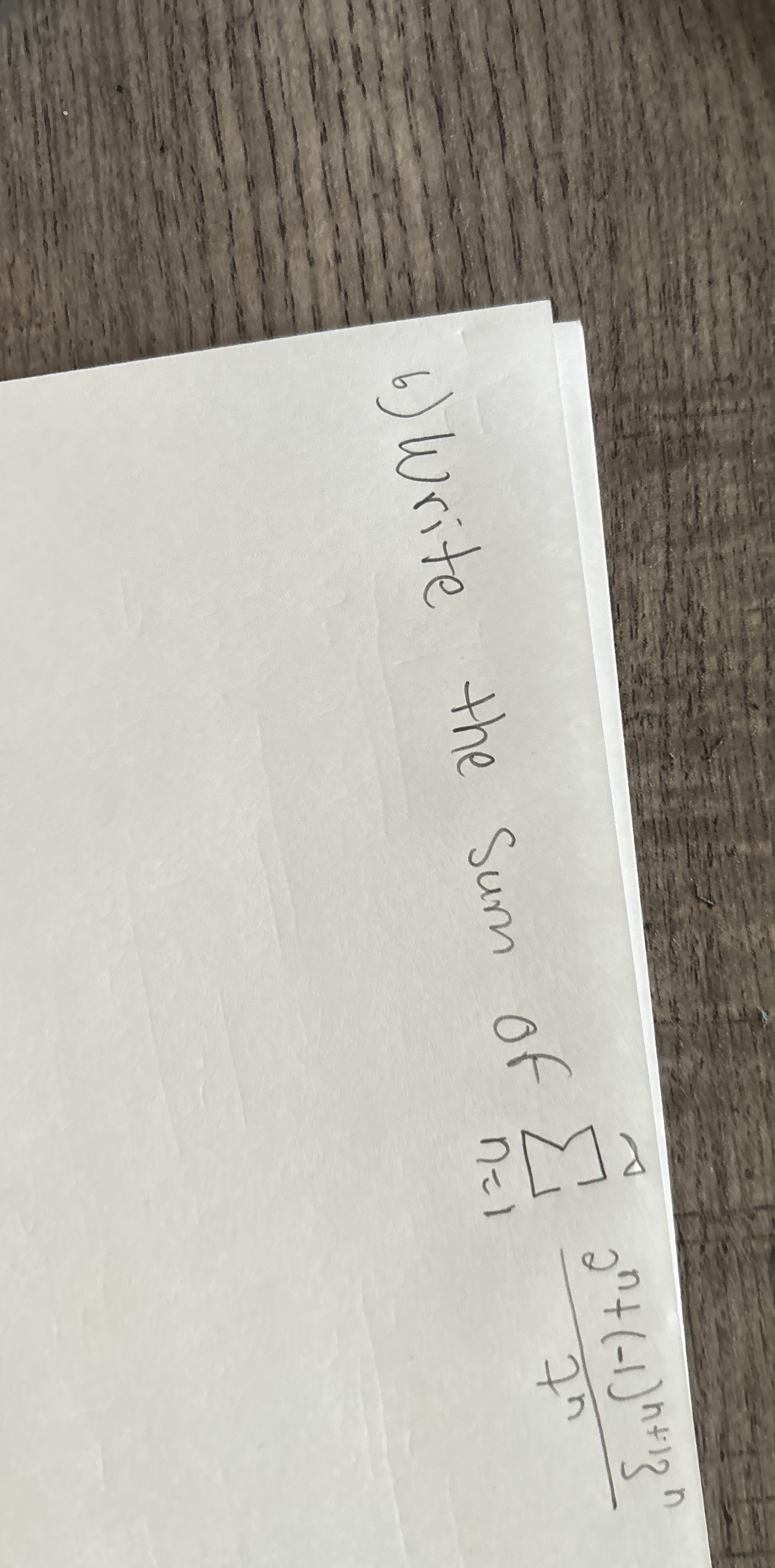 Solved b) ﻿Write the sum of ∑n=1∞2n+(-1)n+13n7n | Chegg.com