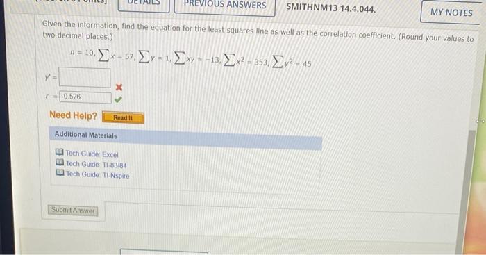 Solved Given the information, find the equation for the | Chegg.com