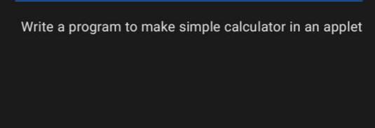 Solved Write a program to make simple calculator in an | Chegg.com