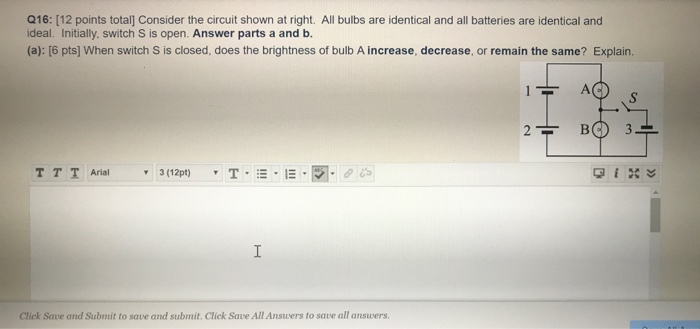 Solved Q16: 112 points totall Consider the circuit shown at | Chegg.com