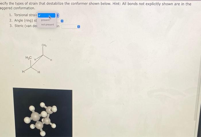 Solved Specify the types of strain that destabilize the | Chegg.com