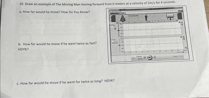 Solved 16. Draw an example of The Moving Man moving forward | Chegg.com