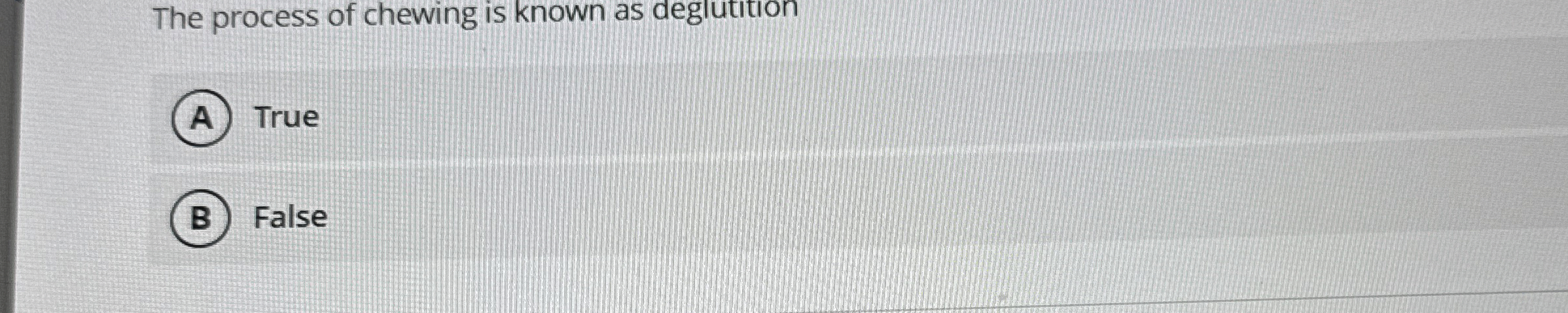 Solved The process of chewing is known as | Chegg.com
