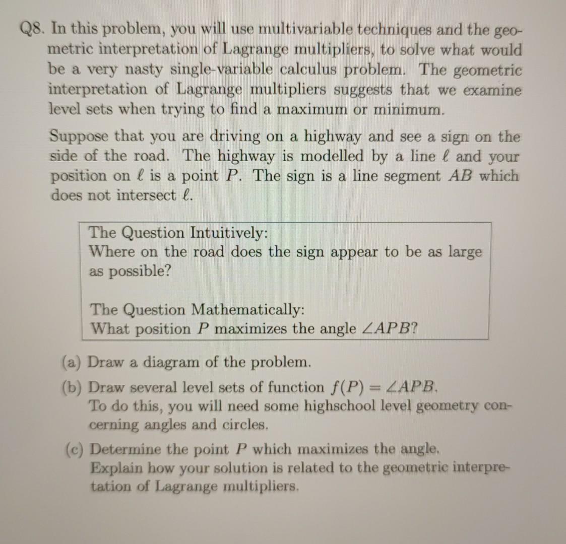 Solved 28. In this problem, you will use multivariable | Chegg.com
