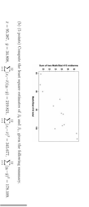 Solved 4. (10pts) Is Math/Stat 414 a good | Chegg.com