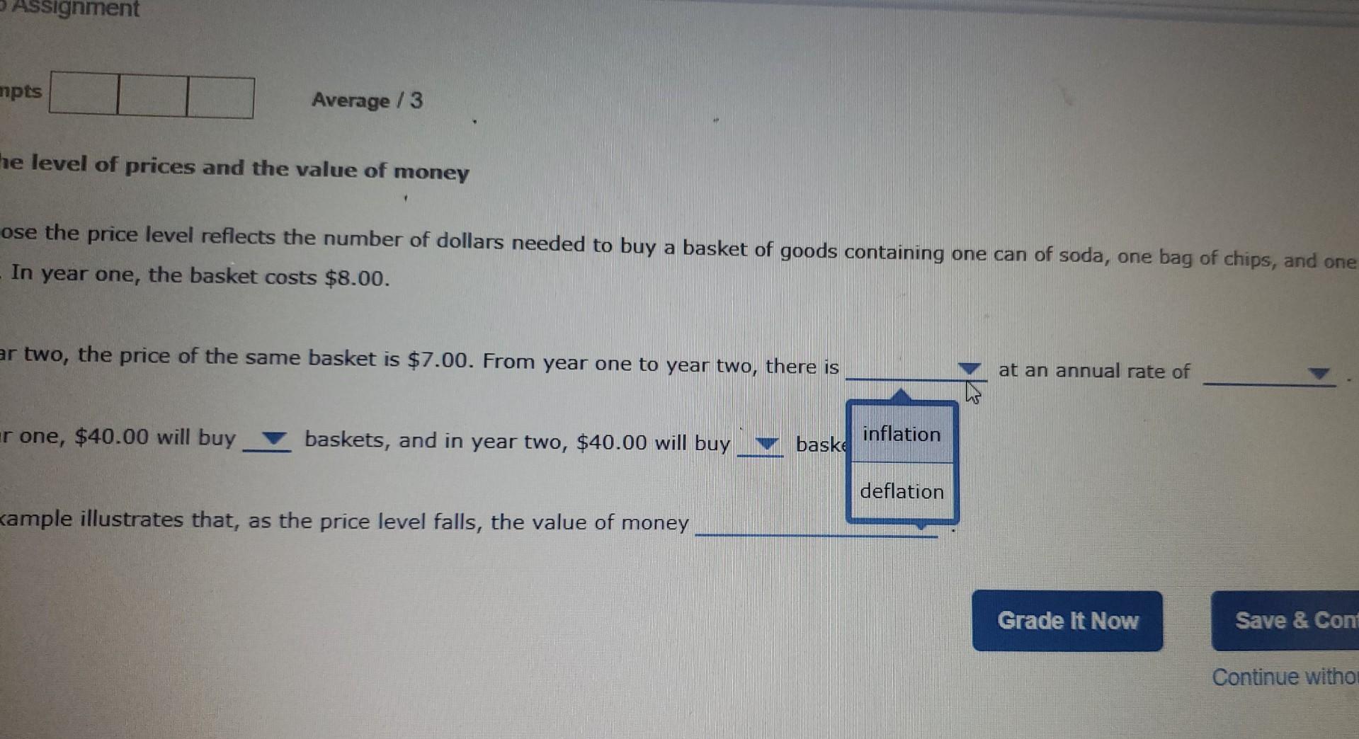 Solved 1. The level of prices and the value of money Suppose | Chegg.com