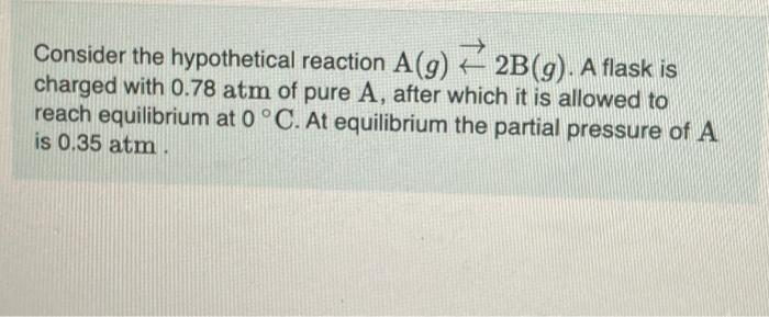 Solved What is the total pressure in the flask at | Chegg.com