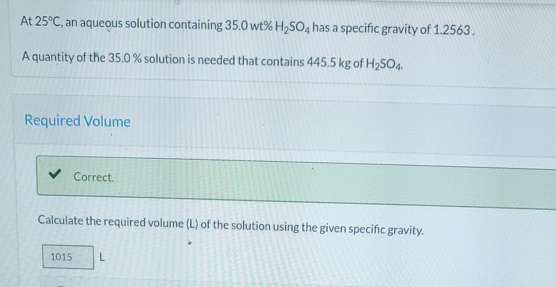 Solved At 25°C, an aqueous solution containing 35.0 wt% | Chegg.com